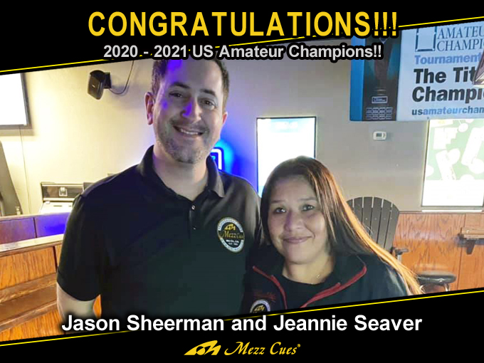 Pool players Jeannie Seaver and Jason Sheerman(USA) won the Open US ...